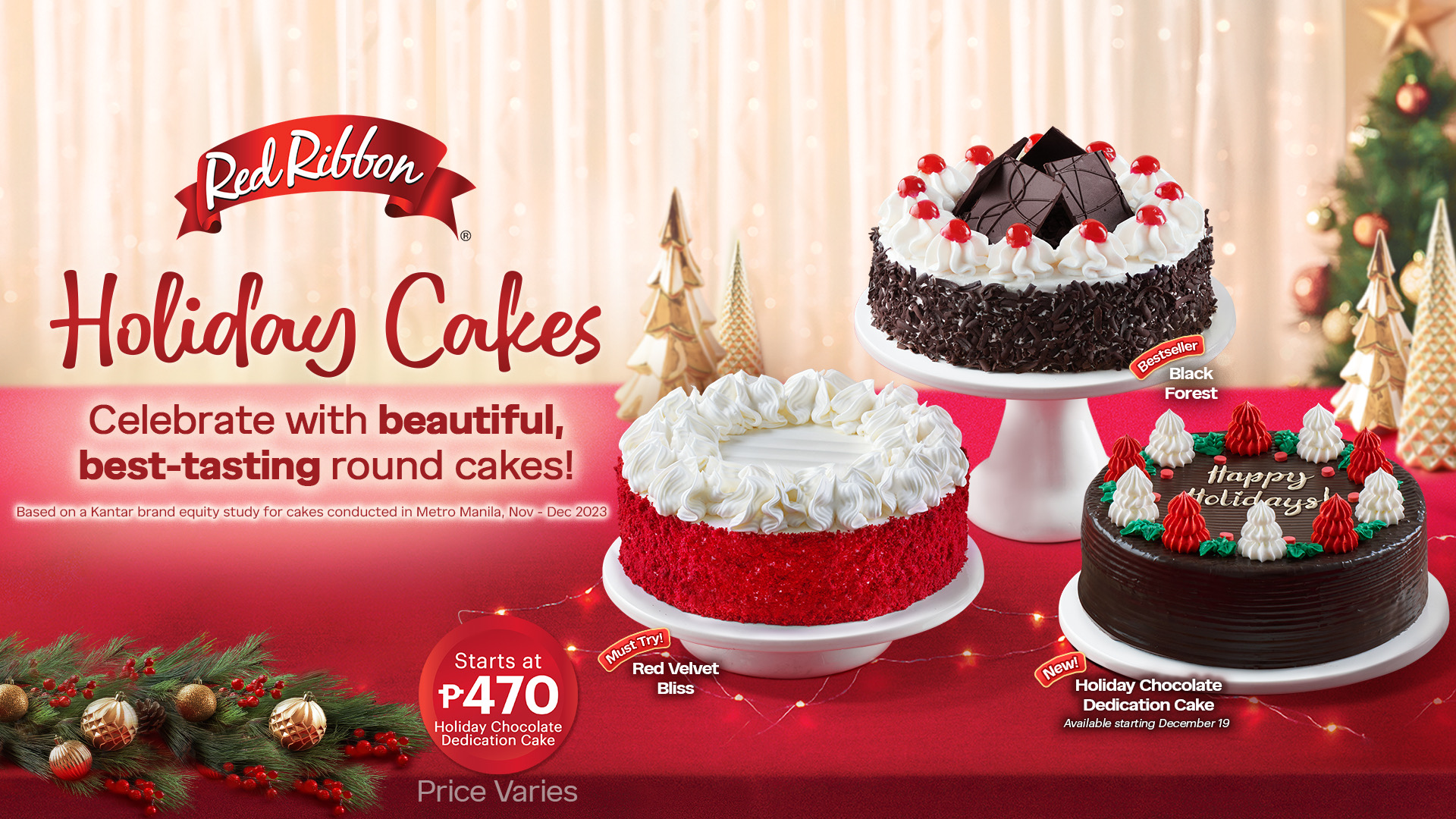 Complete your merry celebrations with Red Ribbon’s Holiday Cakes ...